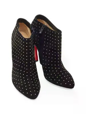 CHRISTIAN LOUBOUTIN Eleonor Plume Studded Ankle Boots