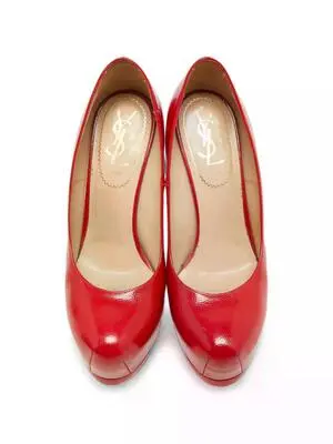 Saint Laurent Patent Leather Platform Pumps