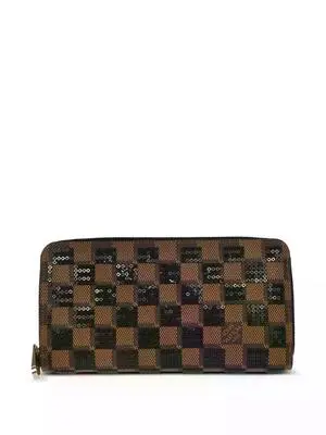 LOUIS VUITTON 2013 Zippy Damier Paillettes Long Wallet