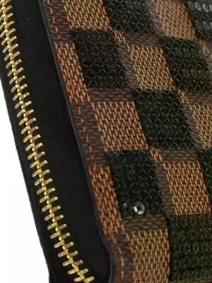 LOUIS VUITTON 2013 Zippy Damier Paillettes Long Wallet