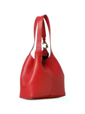 COCCINELLE C-me Leather Shoulder Bag - Red