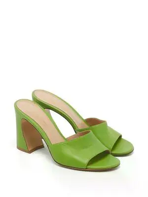 GIANVITO ROSSI Wynn Leather Sandals - Green