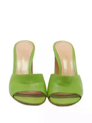 GIANVITO ROSSI Wynn Leather Sandals - Green