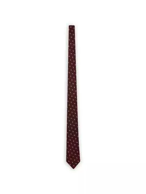 Emporio Armani Silk Jacquard Tie - Red