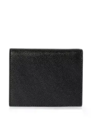 FERRAGAMO Gancini Grained Leather Wallet - Black