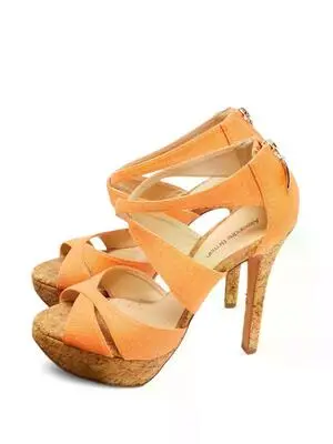 ALEXANDRE BIRMAN Platform Stiletto Sandals - Orange