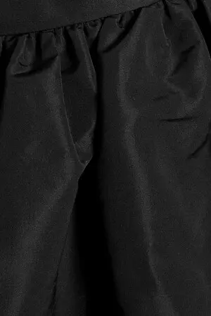 Alexander McQueen Gathered Taffeta Mini Skirt