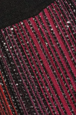 Missoni Sequinembellished Striped Ribbedknit Flared Pants