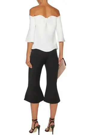 PAPER London Florida Offtheshoulder Faille Top