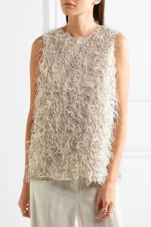 Brunello Cucinelli Metallic Fil Coupé Top