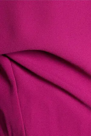 Raoul Mallow Openknit Paneled Crepe Top