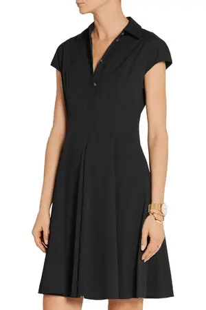 Michael Kors Stretchcotton Poplin Mini Dress