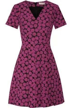 Michael Kors Jacquard Mini Dress - Fuchsia