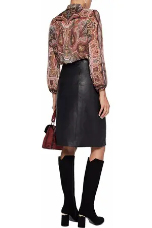Alice + Olivia Alice Olivia Printed Broadcloth Top