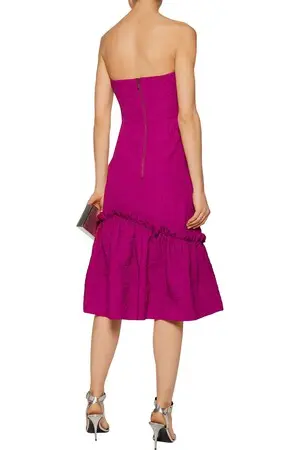 Saloni Alara Polkadot Cloqué Midi Dress