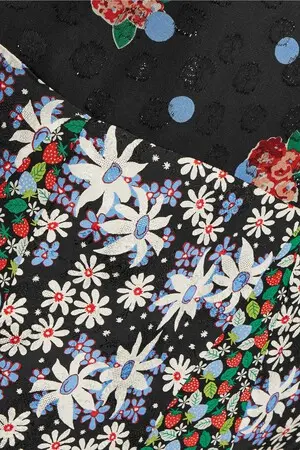 Anna Sui Silk Fil Coupé And Jacquard Maxi Dress
