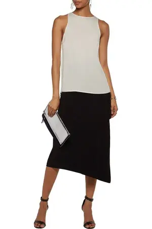 Halston Embellished Silkblend Top