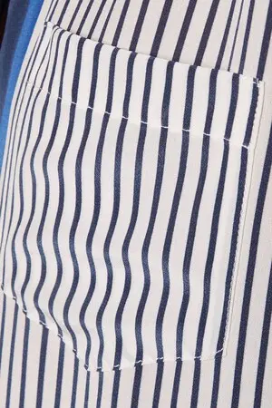 Equipment Belen Pinstriped Silk Mini Shirt Dress