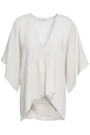 IRO PARIS Ekala Draped Crepe De Chine Top