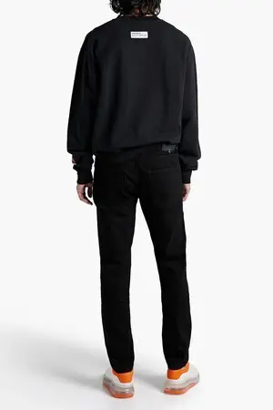 Off-White Slimfit Belted Logoappliquéd Denim Jeans