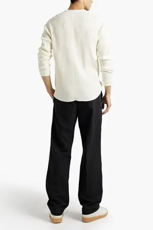 Rag & Bone Devon Waffleknit Cotton Henley Tshirt