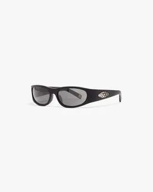 Casablanca Black Warped Sport Sunglasses By - Multicolor