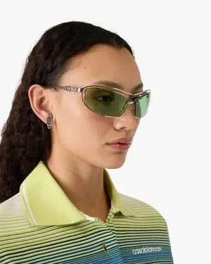 Casablanca Green Spiral Sunglasses By