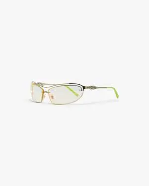 Casablanca Lime Spiral Sunglasses By