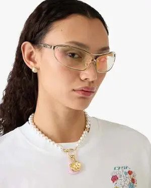 Casablanca Lime Spiral Sunglasses By