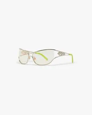 Casablanca Lime Outline Sport Sunglasses By - Multicolor