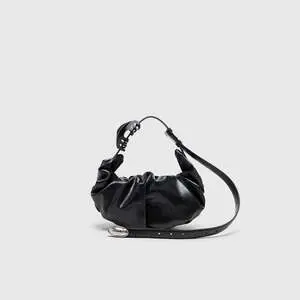 DIESEL® Scrunched Hobo Bag - Black