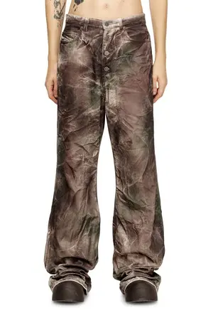 DIESEL® Pants In Crinkled Camo Canvas