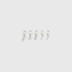 DIESEL® Metal "party" Charms With Crystal Appliques