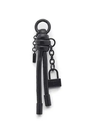 DIESEL® Metal Padlock Charm With Engraved Logo Detail