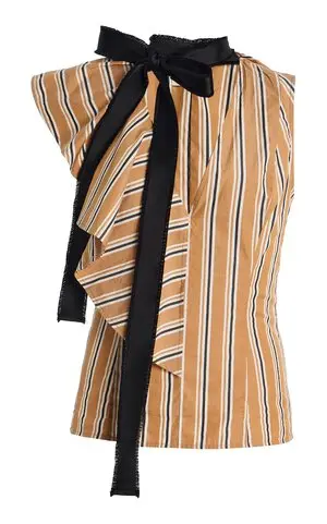 Ulla Johnson Cressida Tie-detailed Cotton Top
