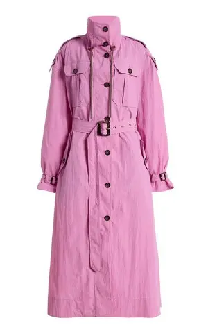 Ulla Johnson Devon Belted Trench Coat - Pink