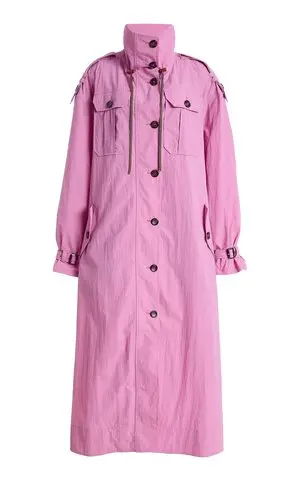 Ulla Johnson Devon Belted Trench Coat - Pink