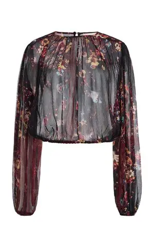 Ulla Johnson Elenora Printed Silk Blouse