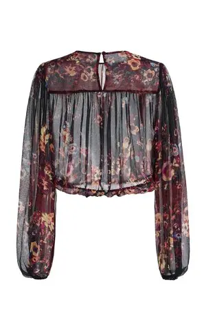 Ulla Johnson Elenora Printed Silk Blouse