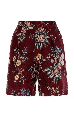 AGUA BENDITA Nostalgia Isolda Cotton-Blend Shorts