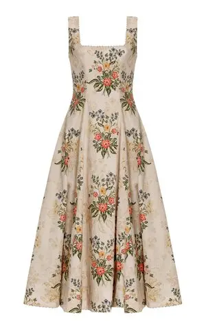 Agua Bendita Pistilo Isolda Cotton Maxi Dress - Multi