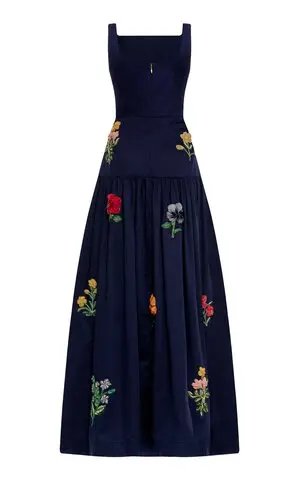 Agua Bendita Abeja Isolda Cotton Maxi Dress