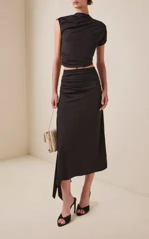 Victoria Beckham Gathered Crop Top
