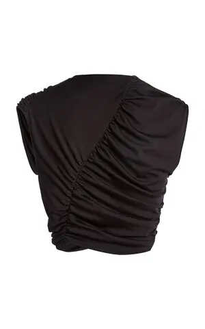 Victoria Beckham Gathered Crop Top
