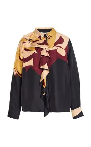 Ulla Johnson Study Printed Silk Blouse - Multi
