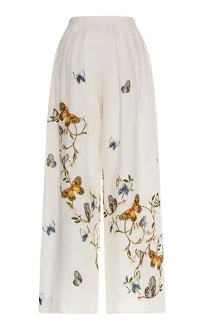 Agua Bendita Cocada Orquidea Straight Leg Linen Pants