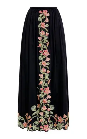 Agua Bendita Eclipse Castillo Cotton Maxi Skirt - Multi