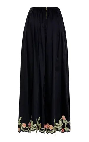 Agua Bendita Eclipse Castillo Cotton Maxi Skirt