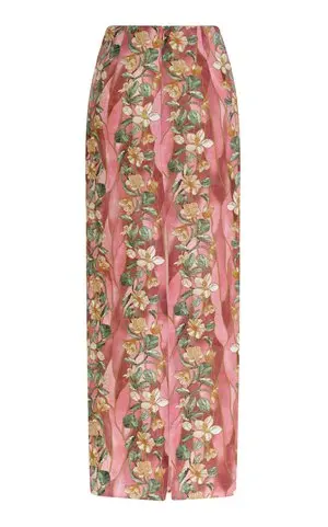 Agua Bendita Lirica Castillo Linen Maxi Skirt