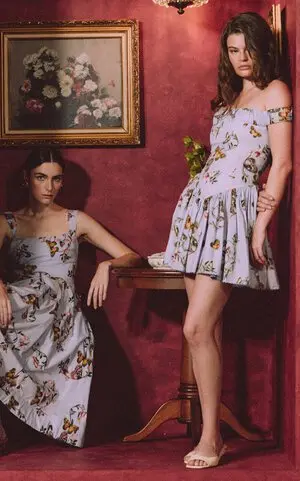 Agua Bendita Alcaparra Orquidea Cotton Maxi Dress